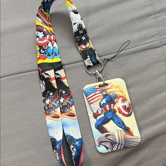 Accessories | Captain America Lanyard And Id Card Holder | Poshmark